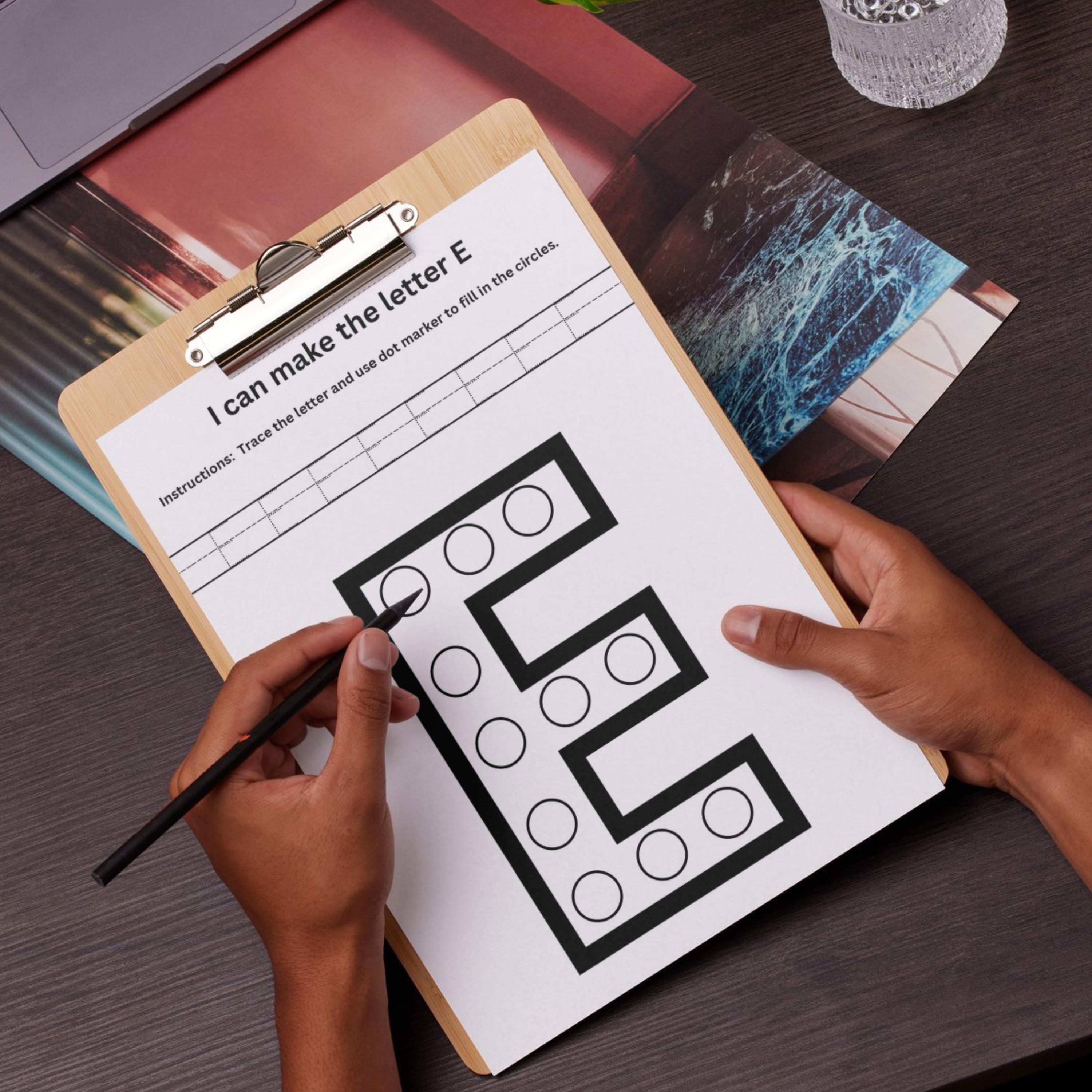 Alphabet and Numbers Dab a Dot Marker Worksheets, Dot Marker Activities ...