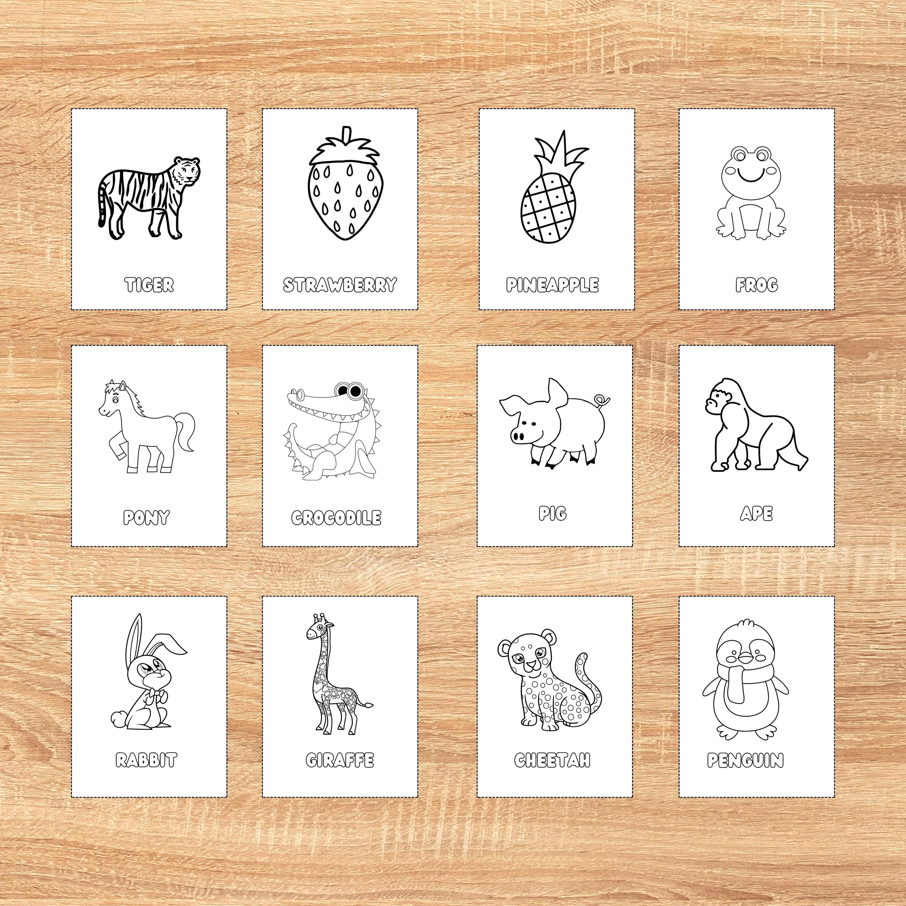 100 Printable Coloring Pages for Kids, Toddlers, Preschoolers, Coloring ...