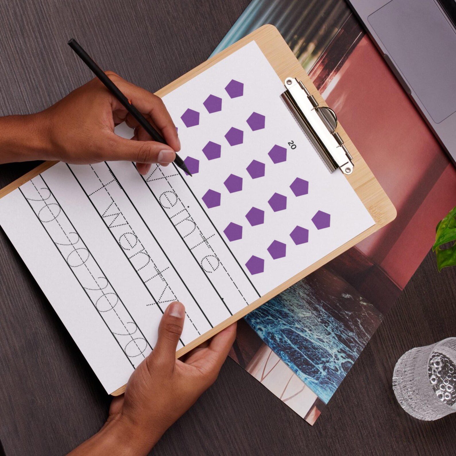 0-20 Number Tracing Worksheets Bilingual English and Spanish Traceable ...