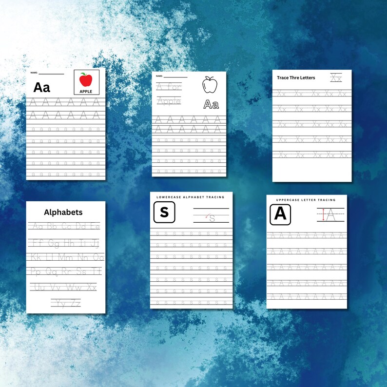 Letter of the Week Worksheets Printable, Alphabet Busy Book, Learning ...