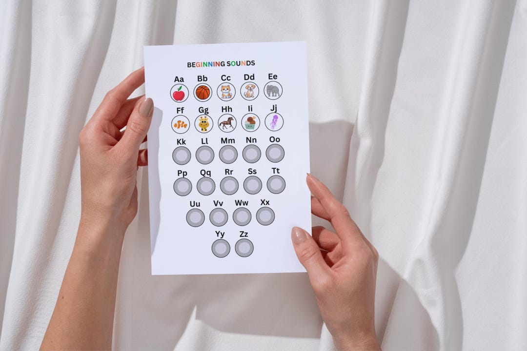 Beginning Sounds, Busy Book Printable, Alphabet Printable, Alphabet ...