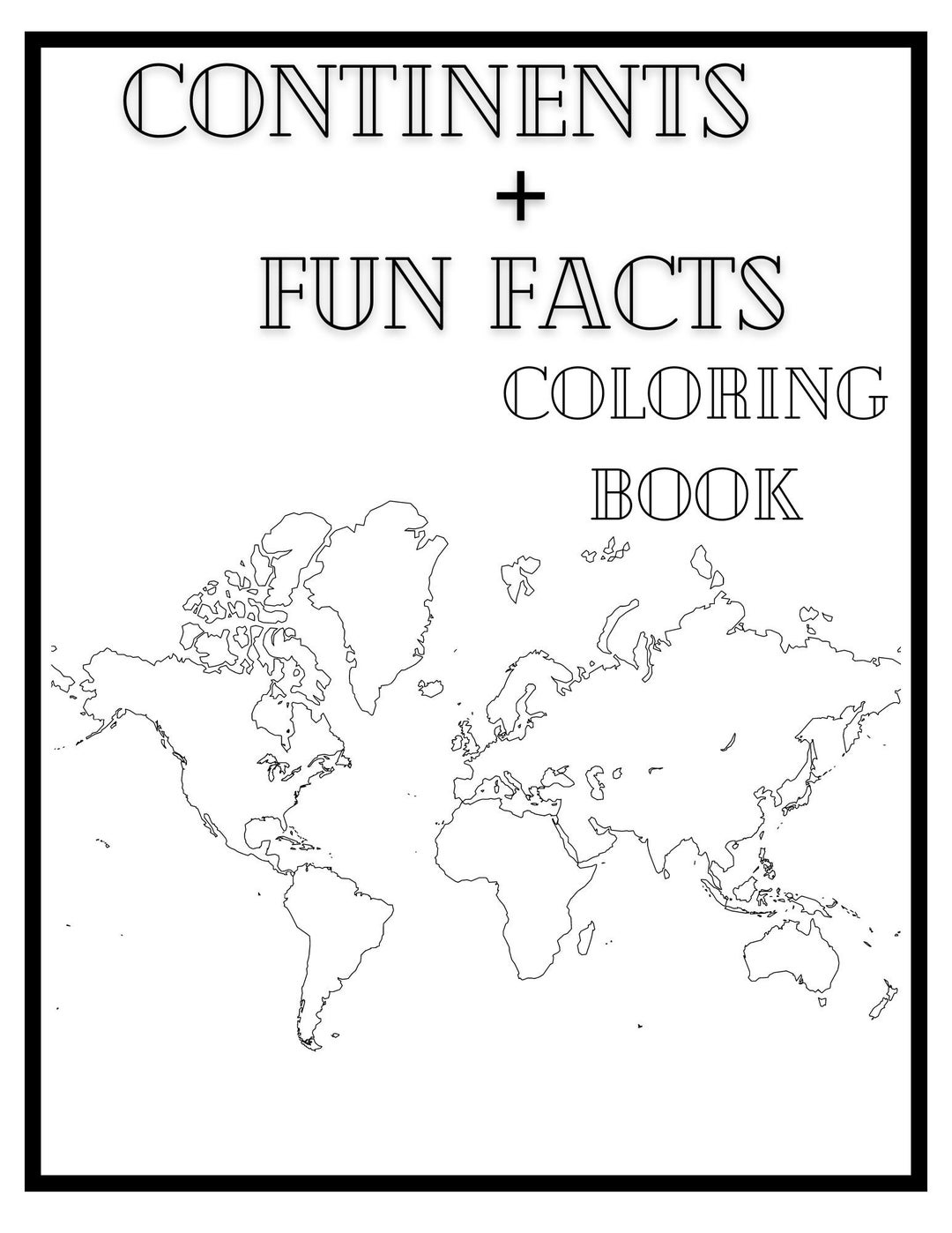 Children Educational Book, Knowledge About Each Continent, - Etsy