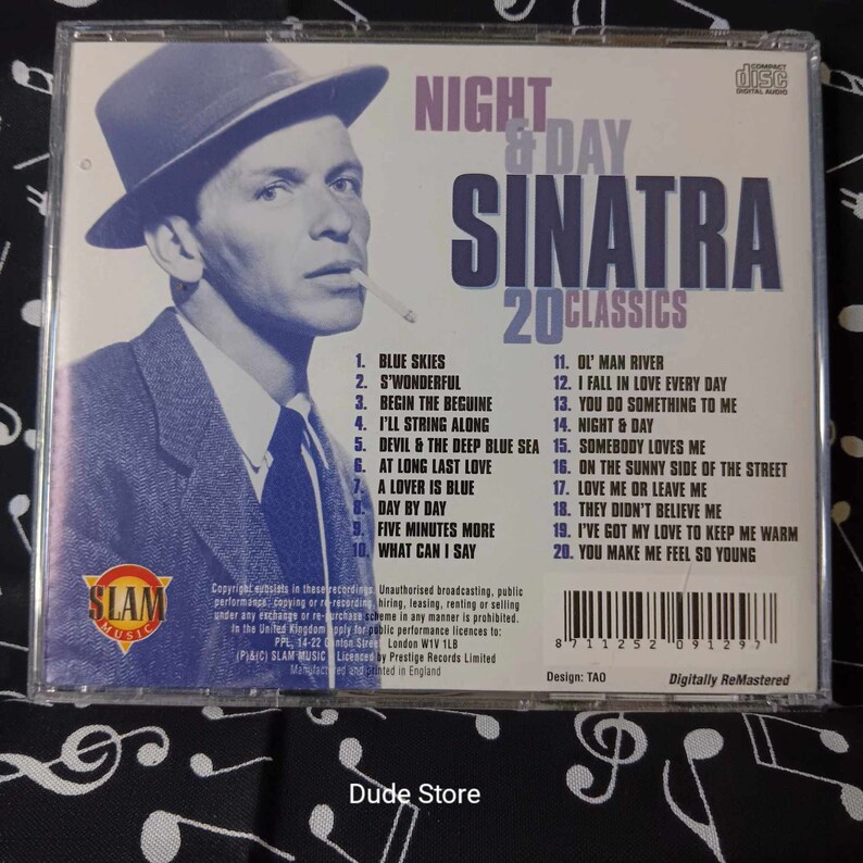 Frank Sinatra Night & Day 20 Classics on CD - Etsy