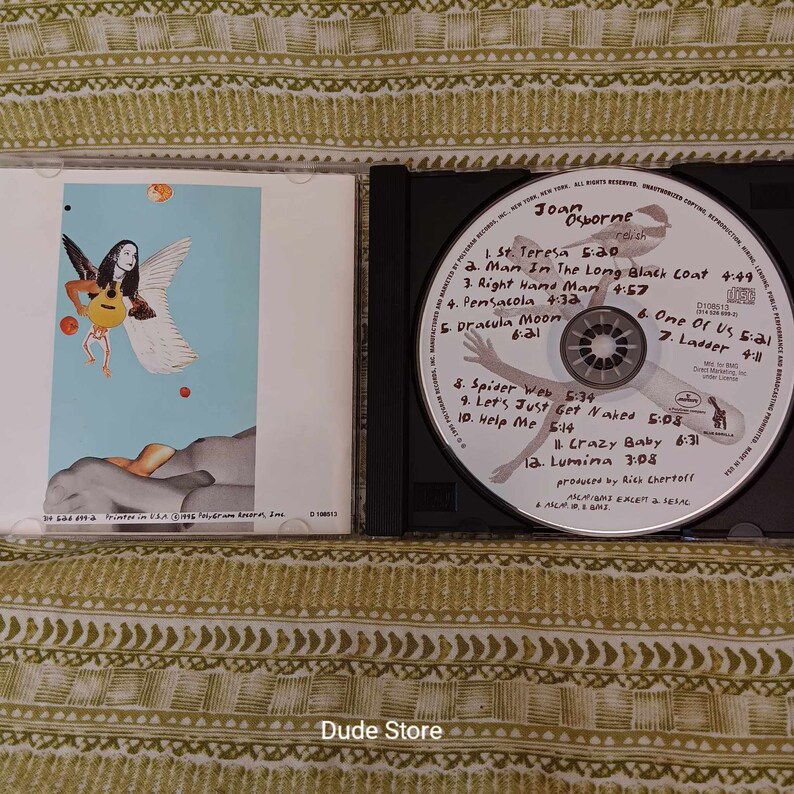 JOAN OSBORNE - Relish - 12 Songs - 1995 Release - Etsy