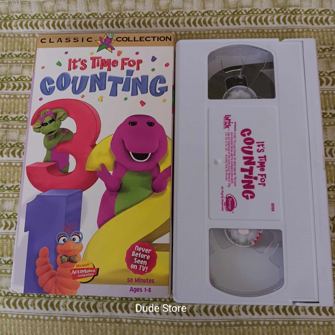 Barney & Friends - It's Time for COUNTING - 1998 VHS - Classic ...