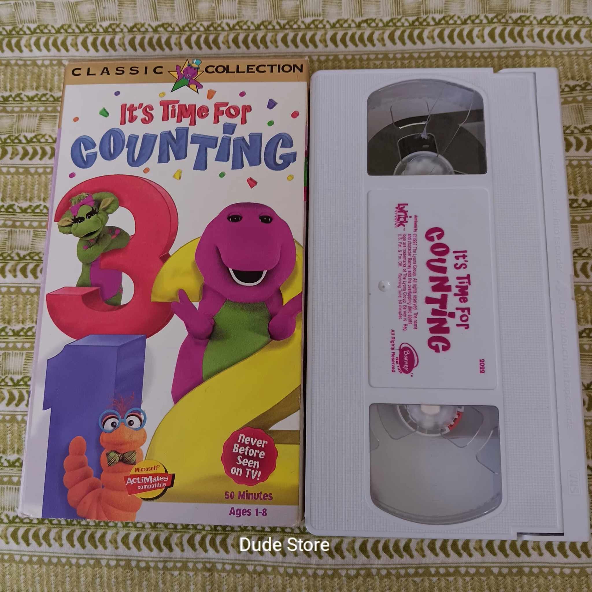 Barney & Friends - It's Time for COUNTING - 1998 VHS - Classic ...