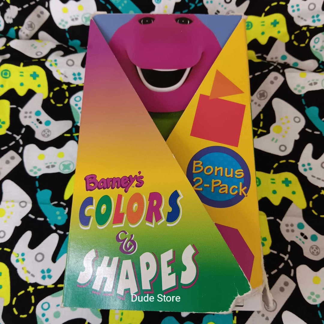 Barney's Colors & Shapes - 1997 VHS - Bonus 2 Pack - Etsy