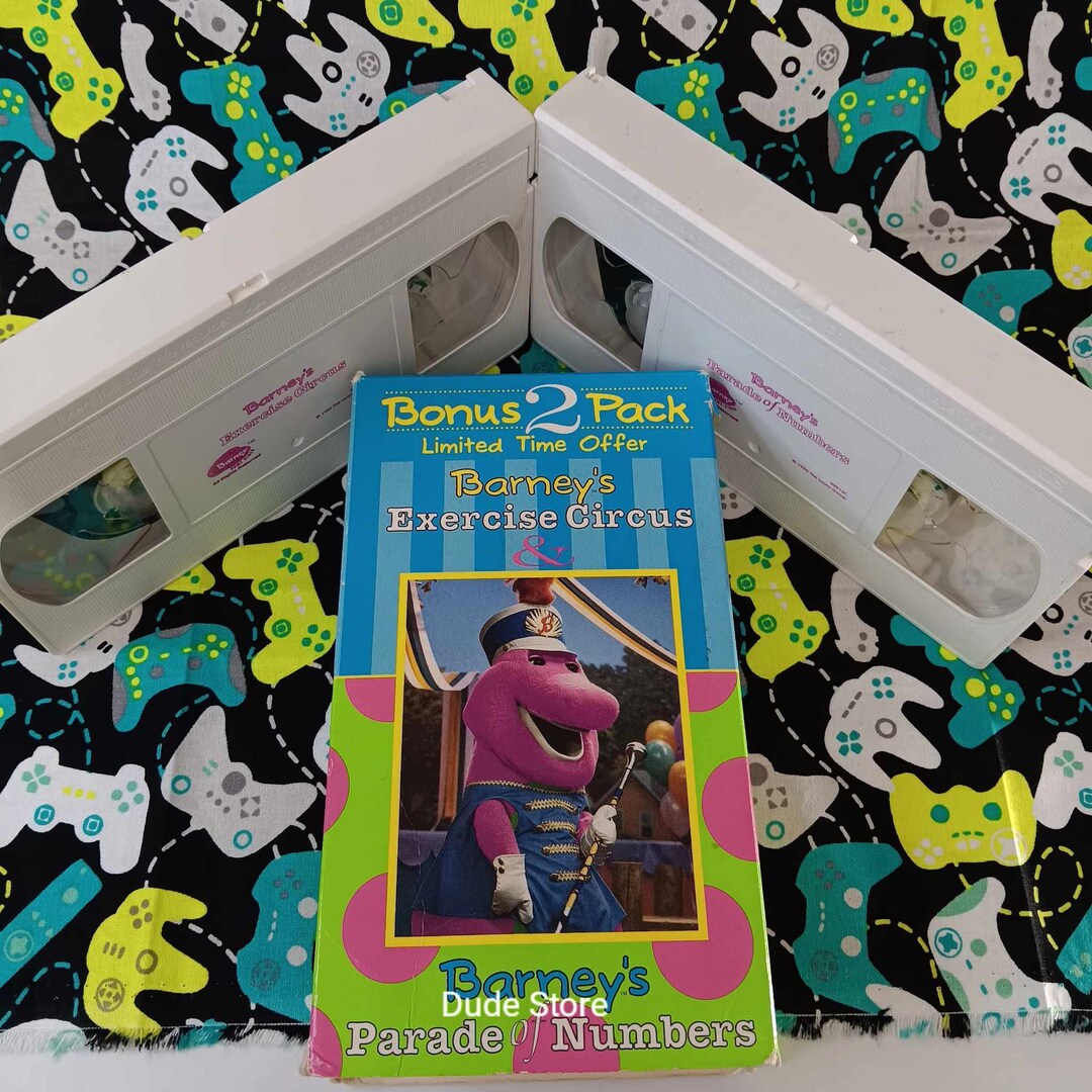 Barney's Exercise Circus & Barney's Parade of Numbers 1996 VHS Bonus 2 ...