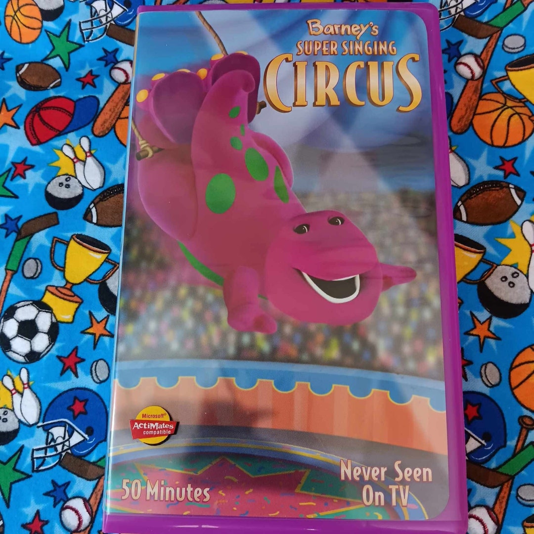 Barney's Super Singing Circus 2000 VHS - Clam Shell Case - Excellent ...
