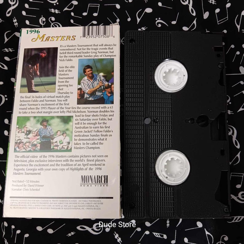 Highlights of the 1996 Masters Tournament - From Augusta Georgia - 1996 ...