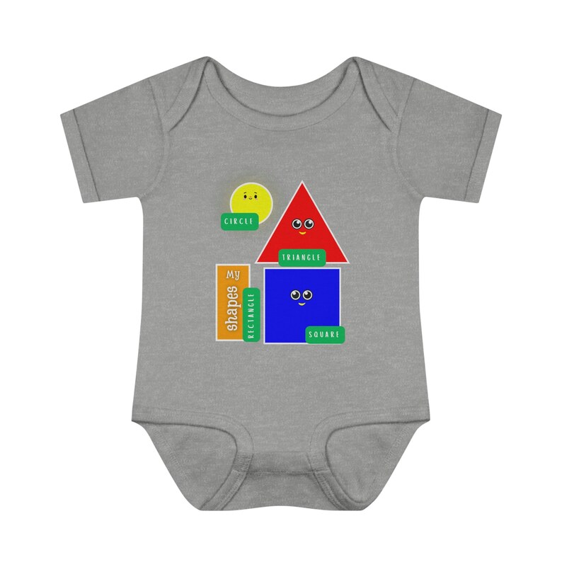 Shapes Design, Infant Onesie With Shapes; Bright Colors - Etsy