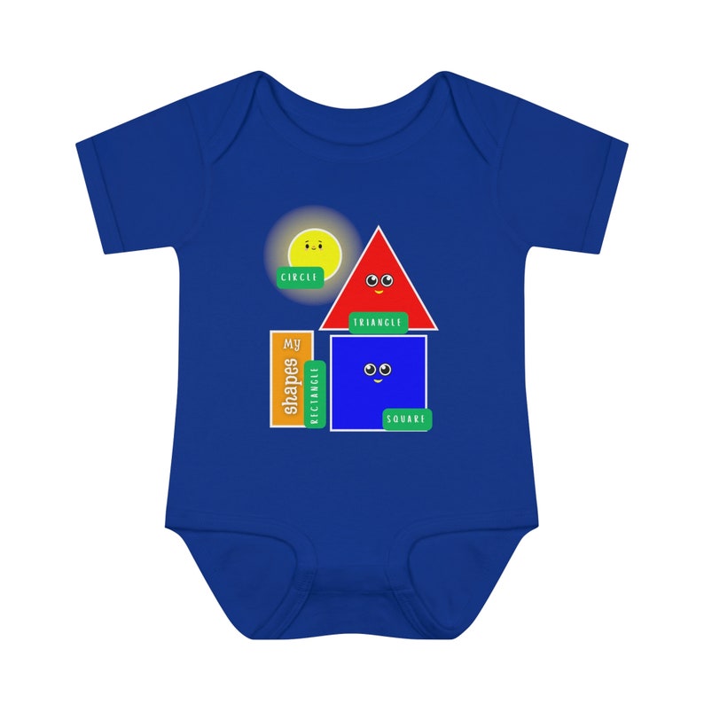 Shapes Design, Infant Onesie With Shapes; Bright Colors - Etsy