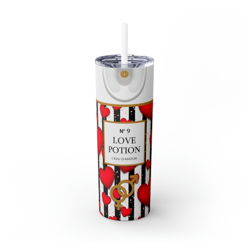 Valentines Day Love Potion Red Heart Spray Can Tumbler,be Gone Perfume ...