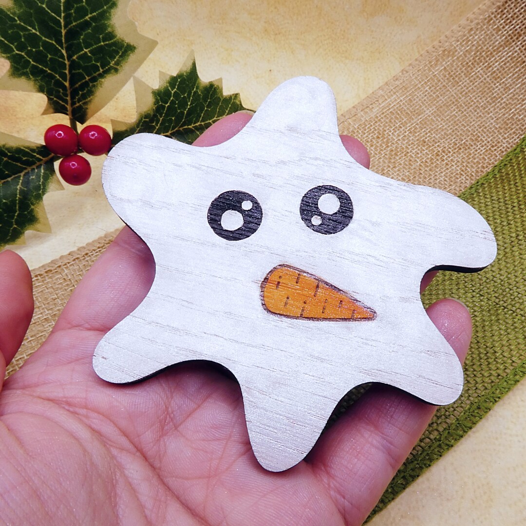 Melted Snowman Christmas Coasters, Glitter Snowmen Drink Mats ...