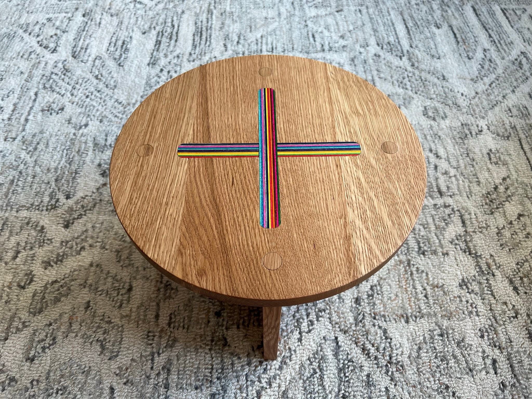 Wooden Stool Kids Stool Rainbow Stool Kids Seat Step Stool - Etsy