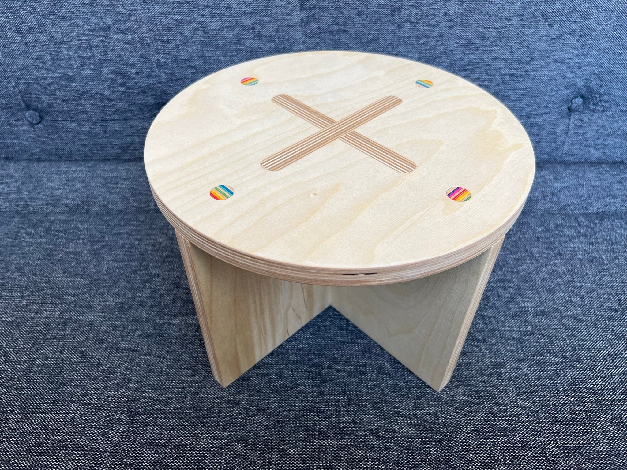 Wooden Stool Kids Stool Rainbow Stool Kids Seat Step Stool - Etsy