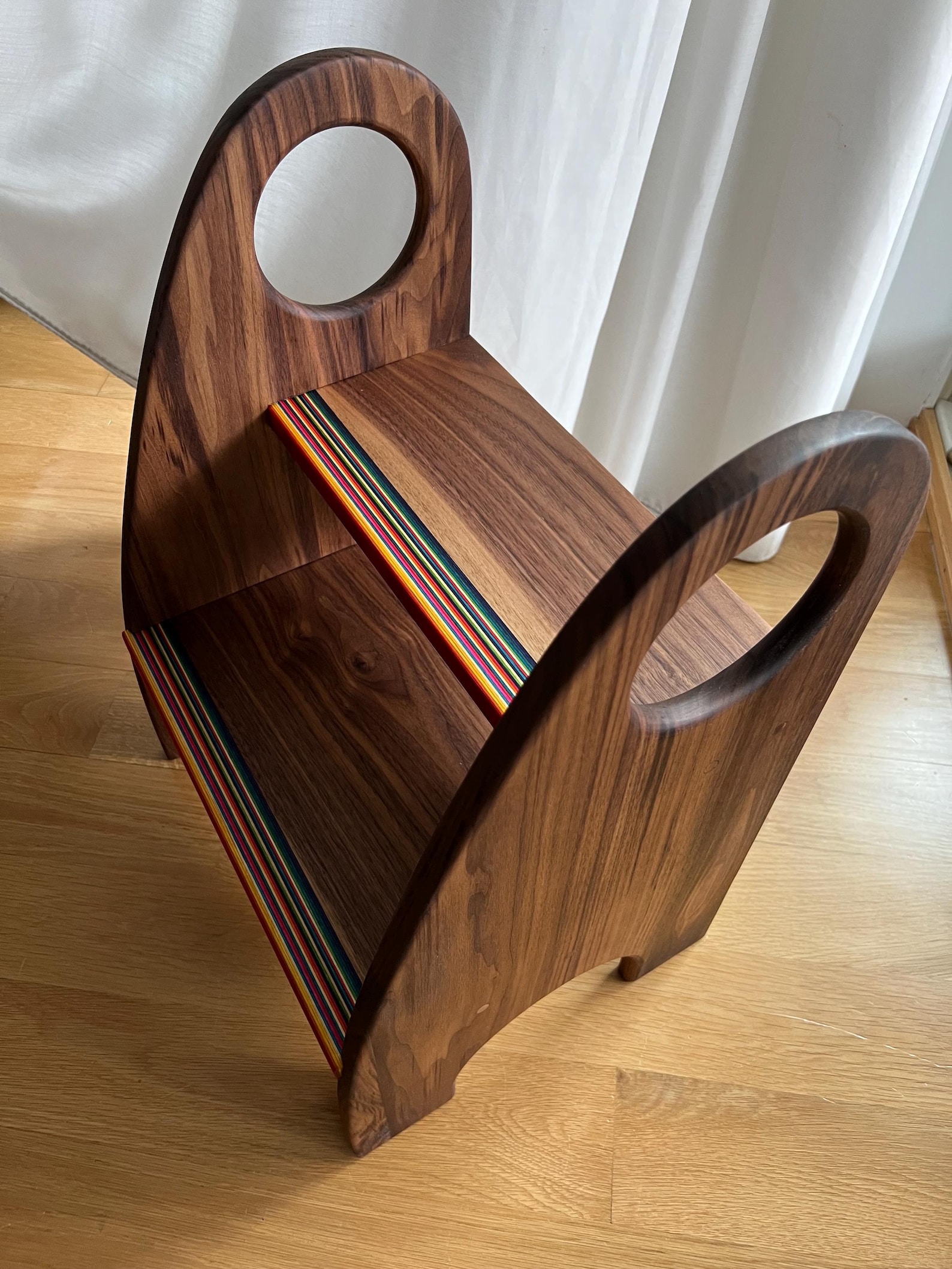 Wooden Stool | Kids Stool | Rainbow Stool | Kids Seat | Step Stool | Walnut Step Stool - Etsy