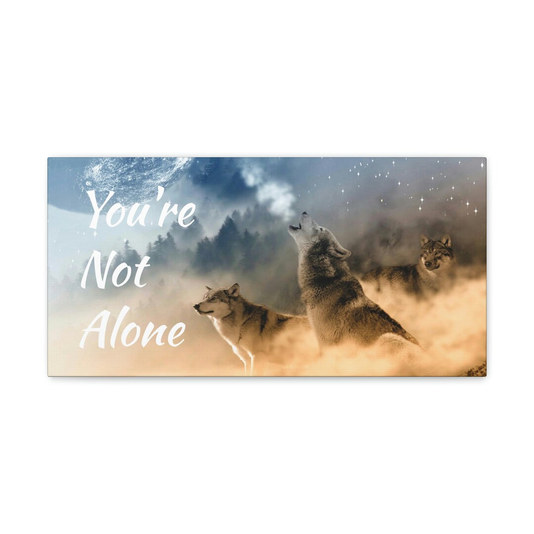 Wolf Motivational Art, Inspirational Wall Art Print, Motivational Quote ...