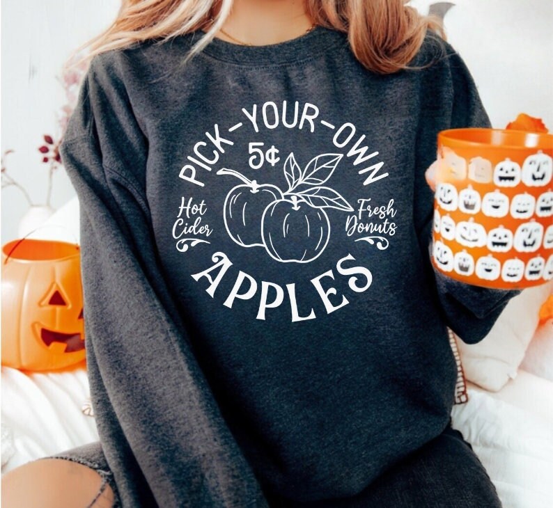 Pick You R Own Apples Sweater Unisex Heavy Blend™ Crewneck Sweatshirt ...