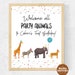 Editable Party Animals Birthday Welcome Sign Party Animal - Etsy