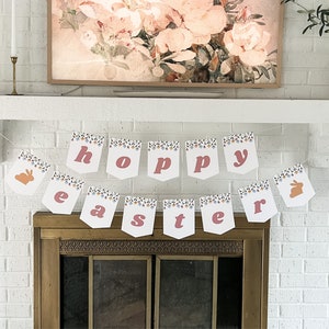 Easter Banner Printable | Happy Easter Garland | Easter Decoration ...