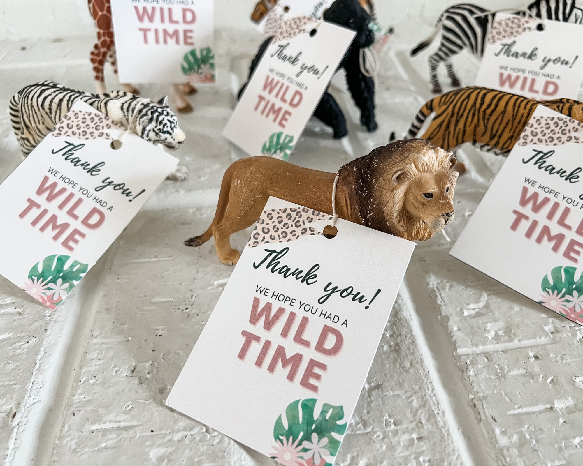 Two Wild Favor Tag, Two Wild Party Favors, Two Wild Party Decor, Two ...