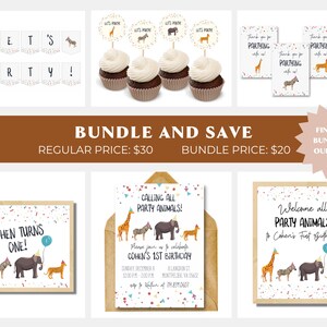 Editable Party Animals Birthday Sign | Party Animals Birthday Decor ...