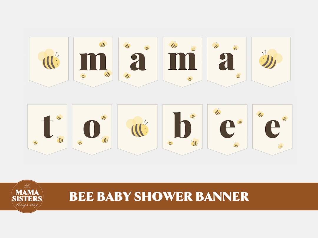 Bee Baby Shower Banner | Bee Party Banner | Mama to Bee Baby Shower ...