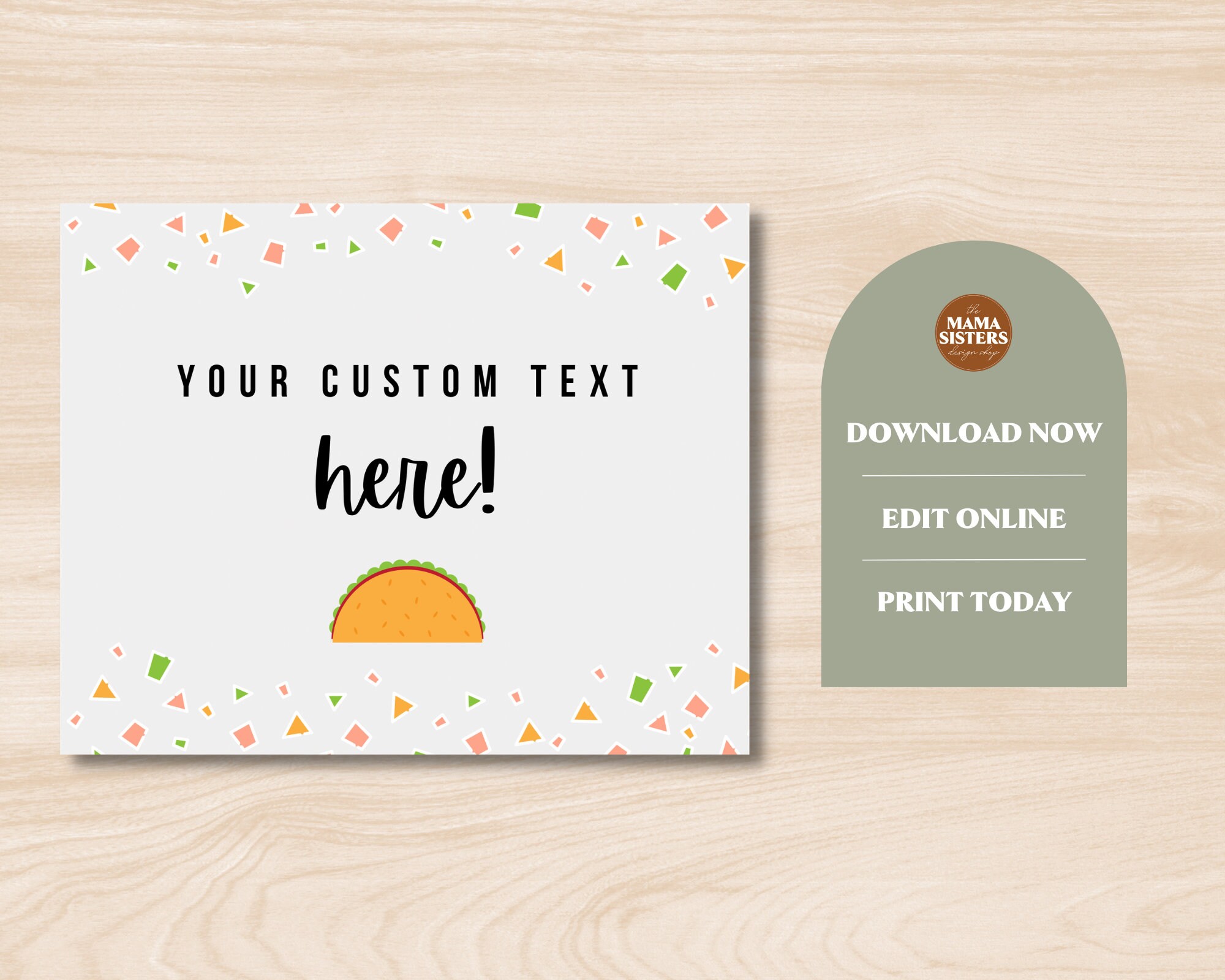 Custom Taco Party Sign | Custom Taco Bout A Party Sign | Custom Taco ...