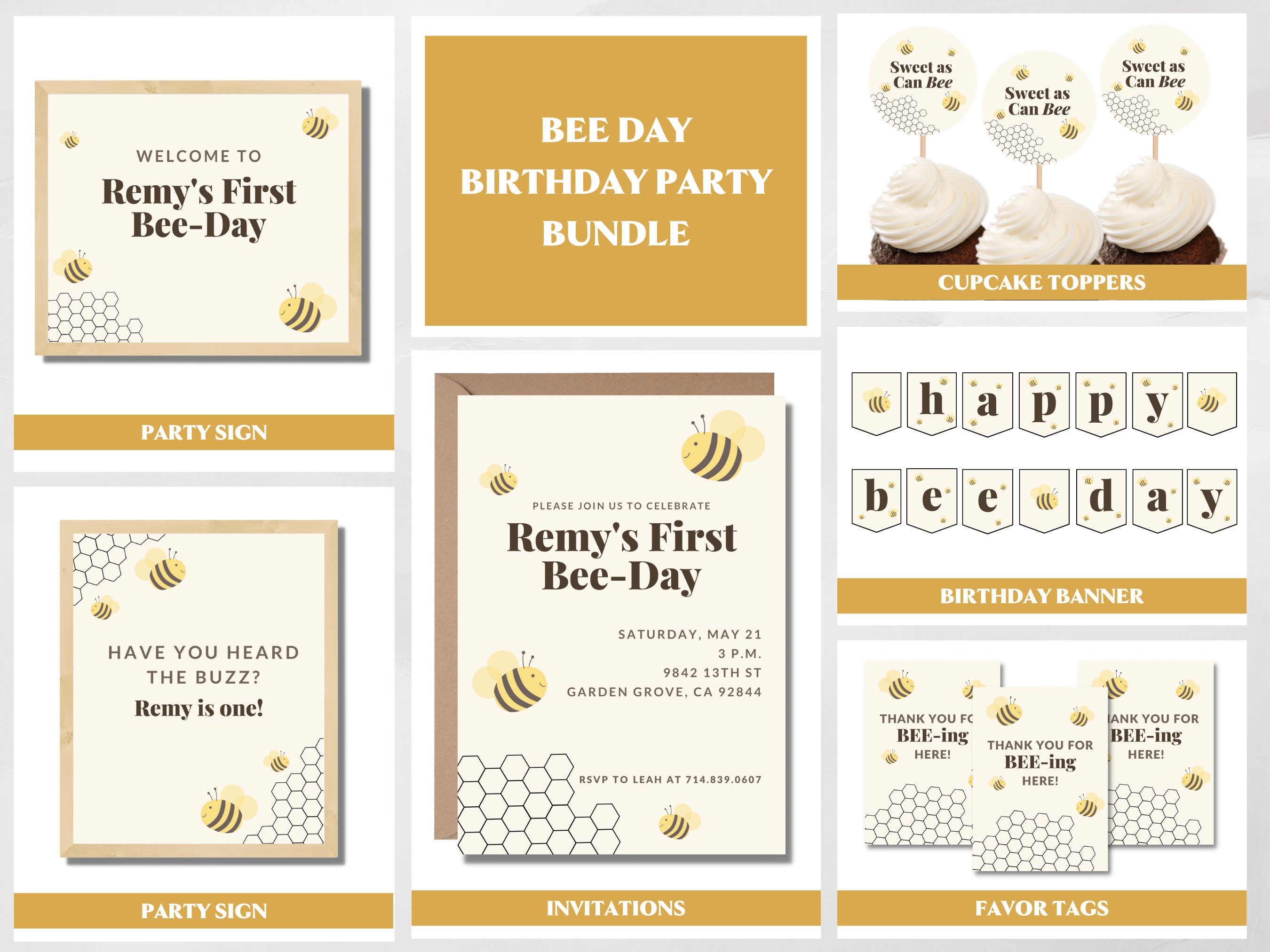 First Bee Birthday Invitation Bee Day Invite First Bee Day - Etsy