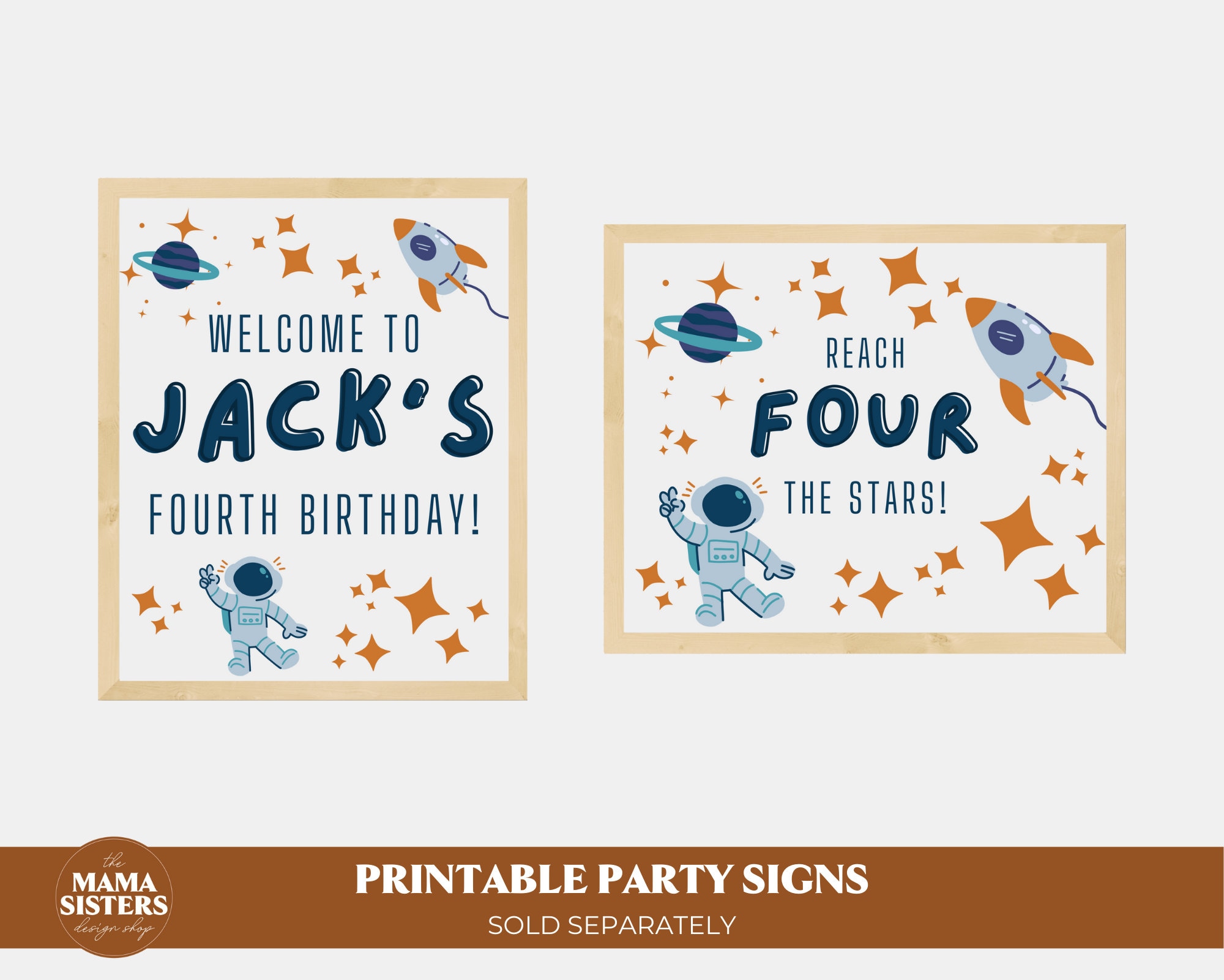 Space Party Decor Space Party Signs Space Birthday Sign - Etsy
