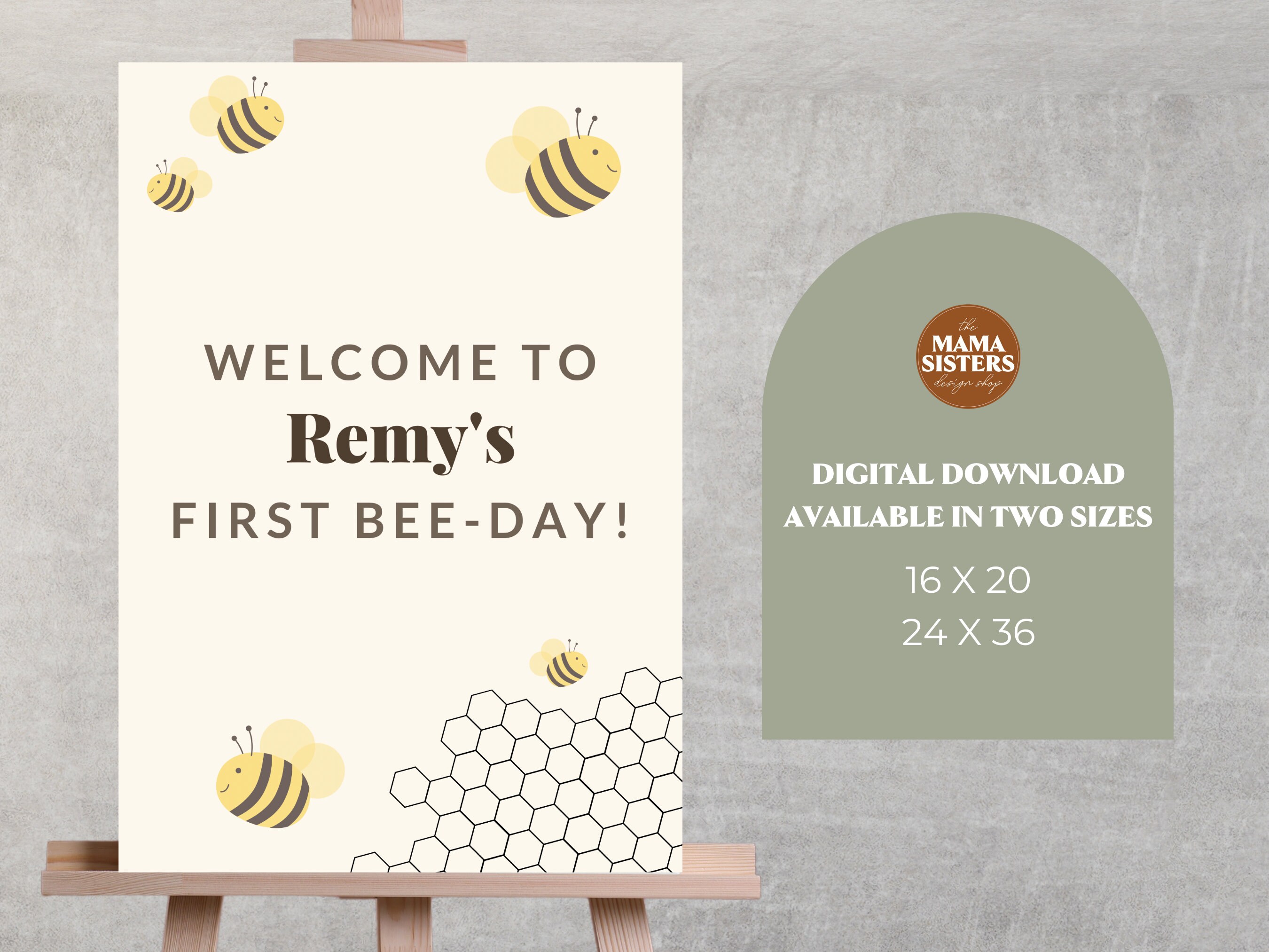 Bee Party Welcome Sign Bee Day Welcome Sign Bee Day Party - Etsy