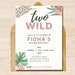Two Wild Invitation Girl, Two Wild Invite Girl, Two Wild Safari Invite ...