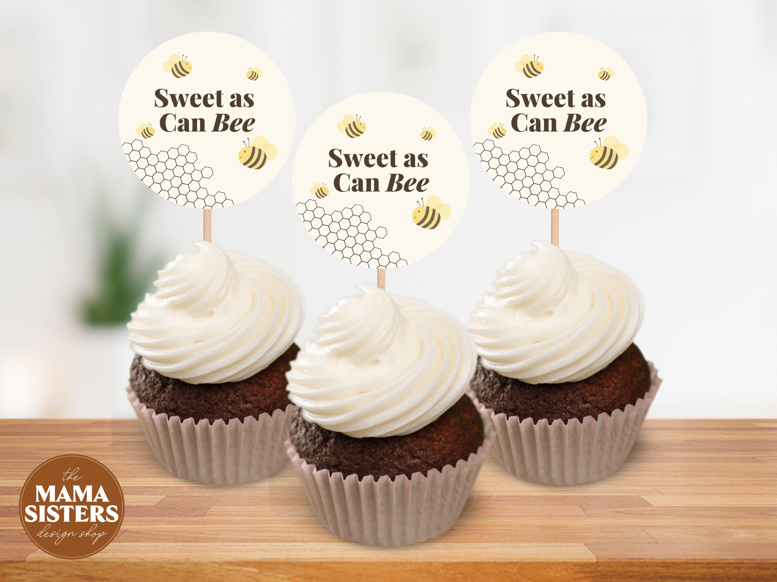 Bee Baby Shower Cupcake Toppers Mama to Bee Baby Shower - Etsy