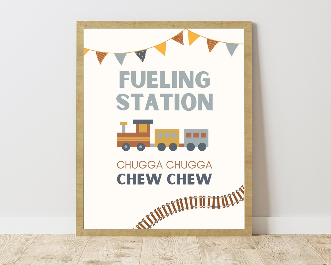 Train Party Sign | Train Birthday Party Decor | Train Birthday Sign ...