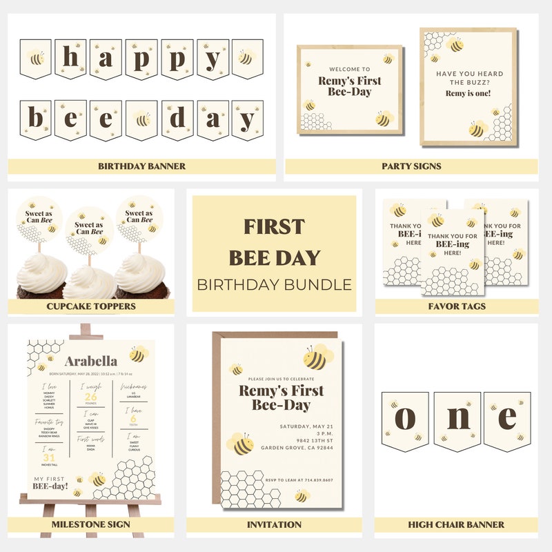 Bee Birthday Decorations - Etsy