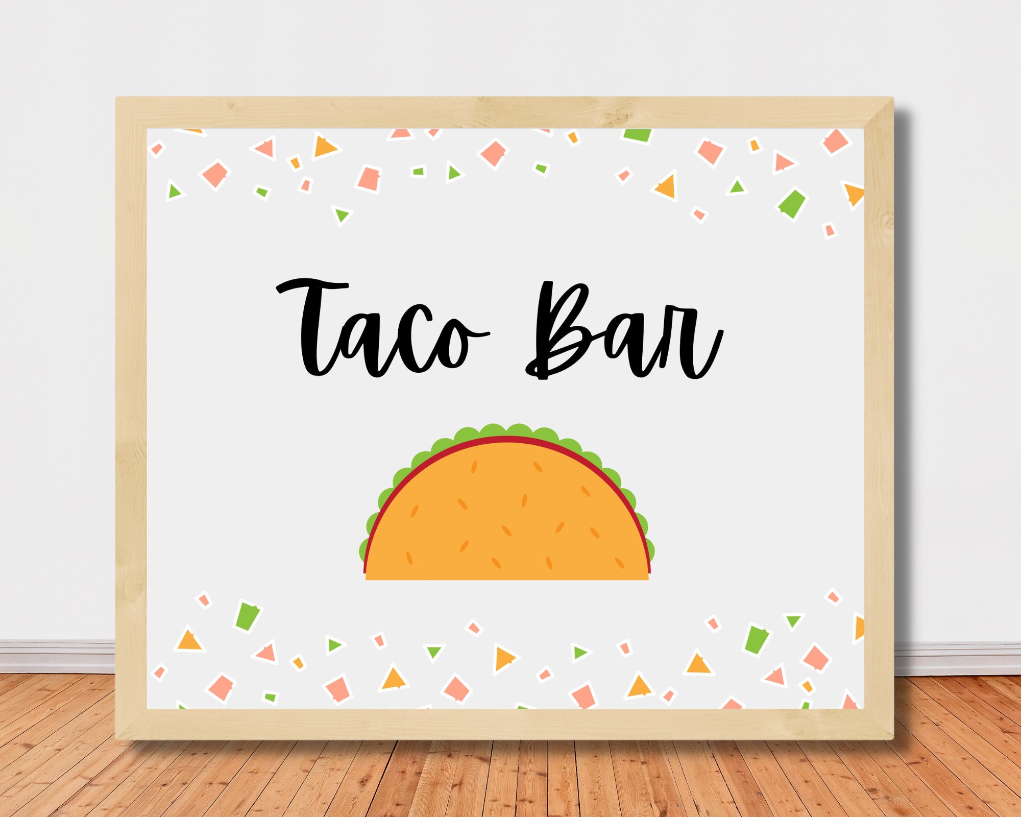 Taco Bar Baby Shower Sign Taco Bar Party Sign Taco Baby - Etsy
