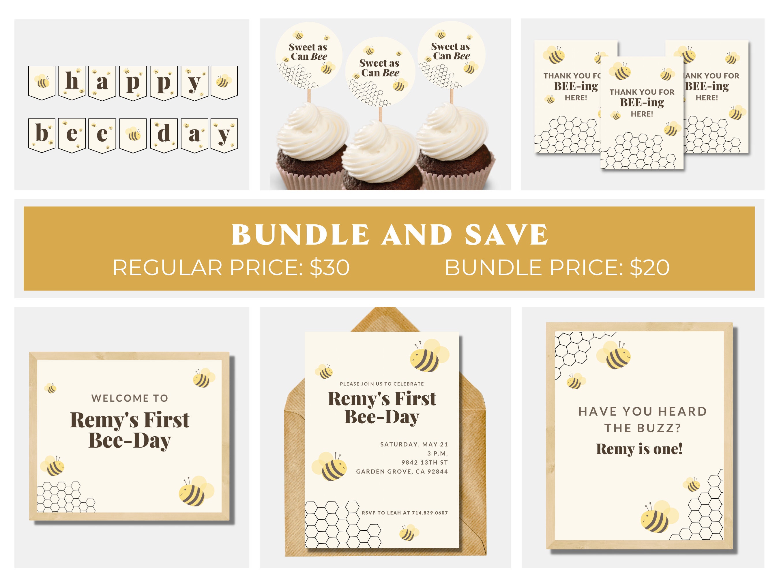 First Bee Birthday Invitation Bee Day Invite First Bee Day - Etsy