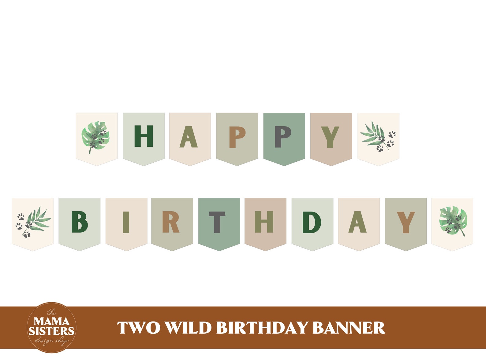 TWO Wild Birthday Banner Two Wild Banner TWO Wild Birthday - Etsy