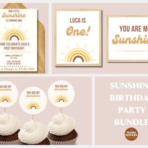 Sun Cupcake Topper | Sunshine Cupcake Topper | You Are My Sunshine ...