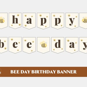 Editable Bee Party Sign | 1st Bee Day Party | Bee Party Welcome Sign ...