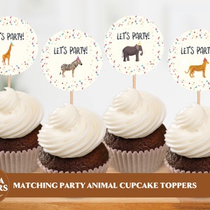 Editable Party Animals Birthday Welcome Sign | Party Animal Birthday ...