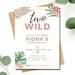 Two Wild Invitation Girl, Two Wild Invite Girl, Two Wild Safari Invite ...