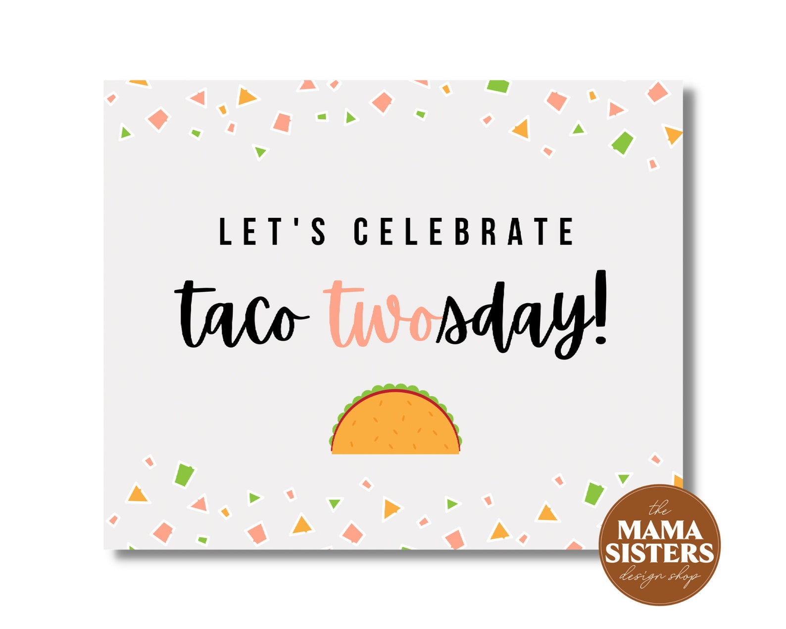 Taco Twosday Birthday Party Sign 2nd Birthday Decor Fiesta - Etsy