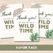 Two Wild Favor Tag, Two Wild Party Favors, Two Wild Party Decor, Two ...