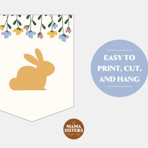 Easter Banner Printable | Happy Easter Garland | Easter Decoration ...