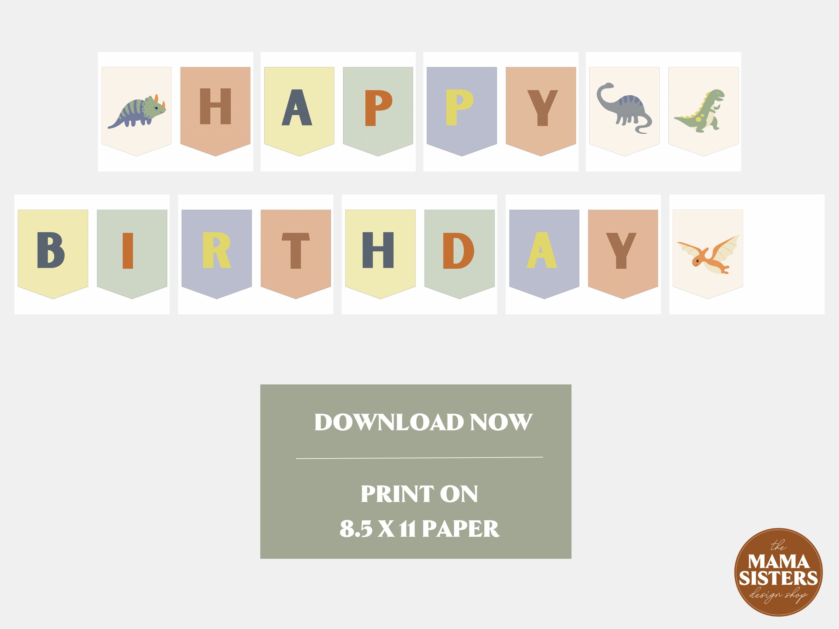 Dinosaur Birthday Banner Dinosaur Party Banner Dinosaur - Etsy