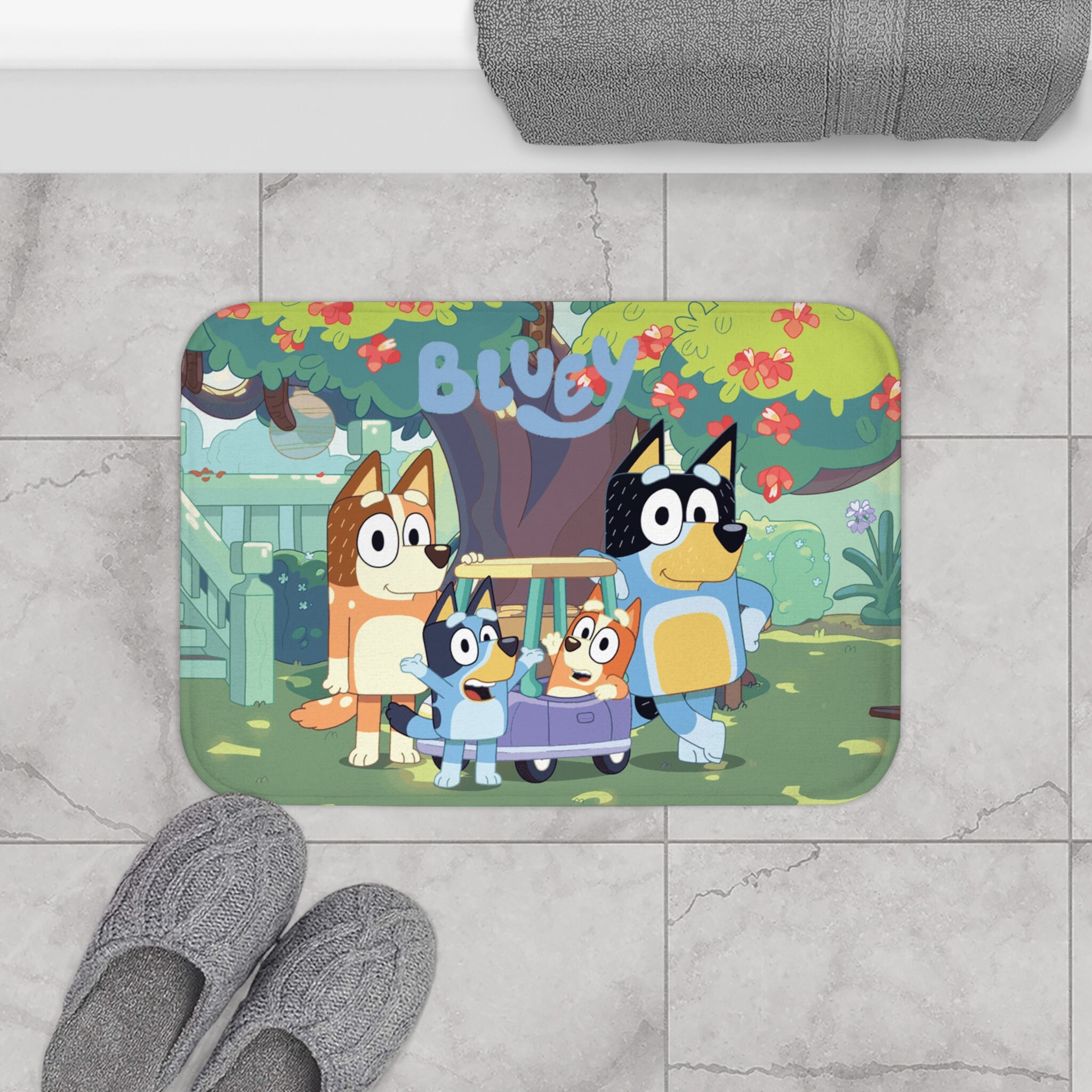 Bluey Bath Mat - Etsy