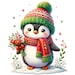 12 Winter Penguin Clipart PNG and JPG, Set 1, Christmas Penguin Clipart ...