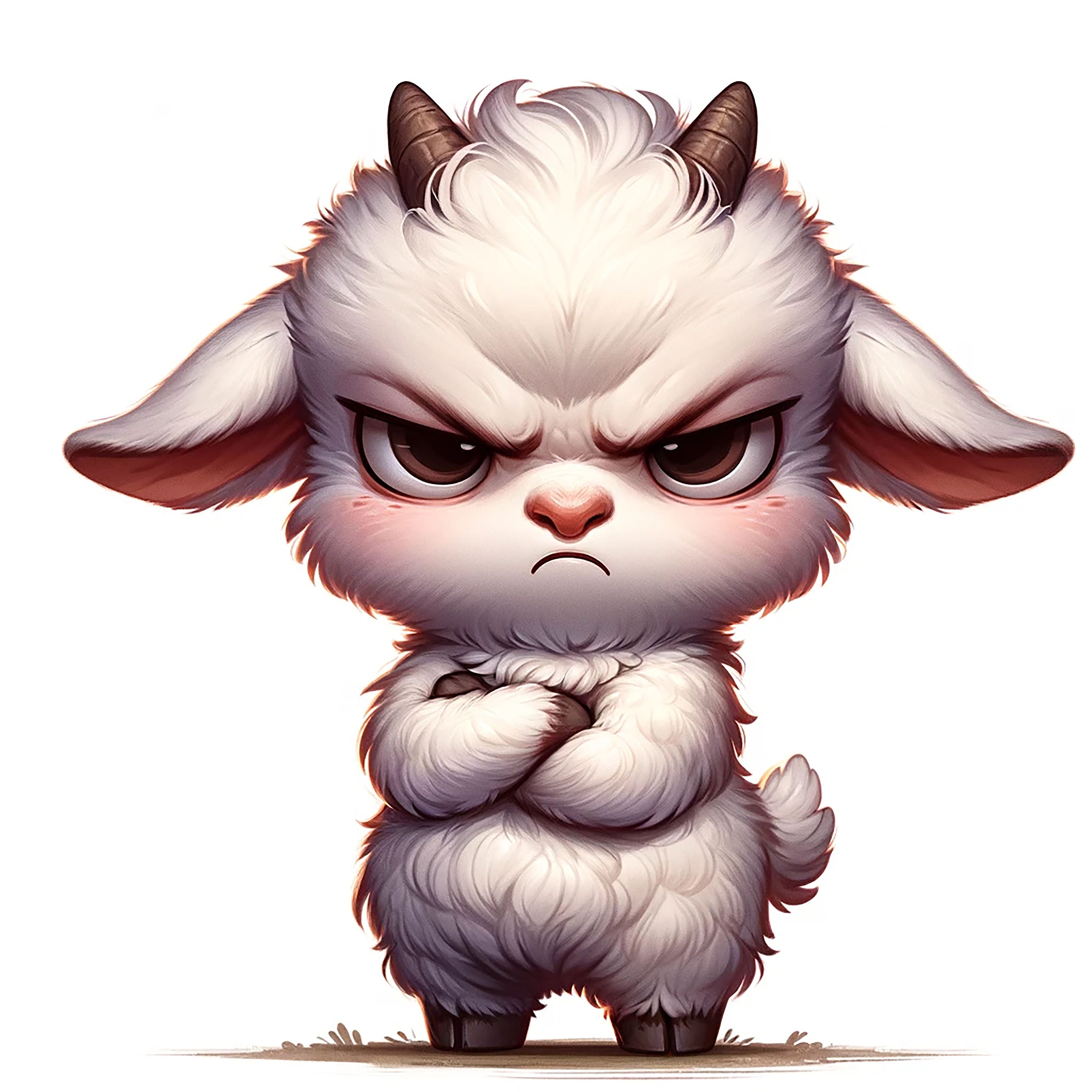 Grumpy Animals Clipart Bundle: Funny Cartoon PNG Prints (commercial Use ...